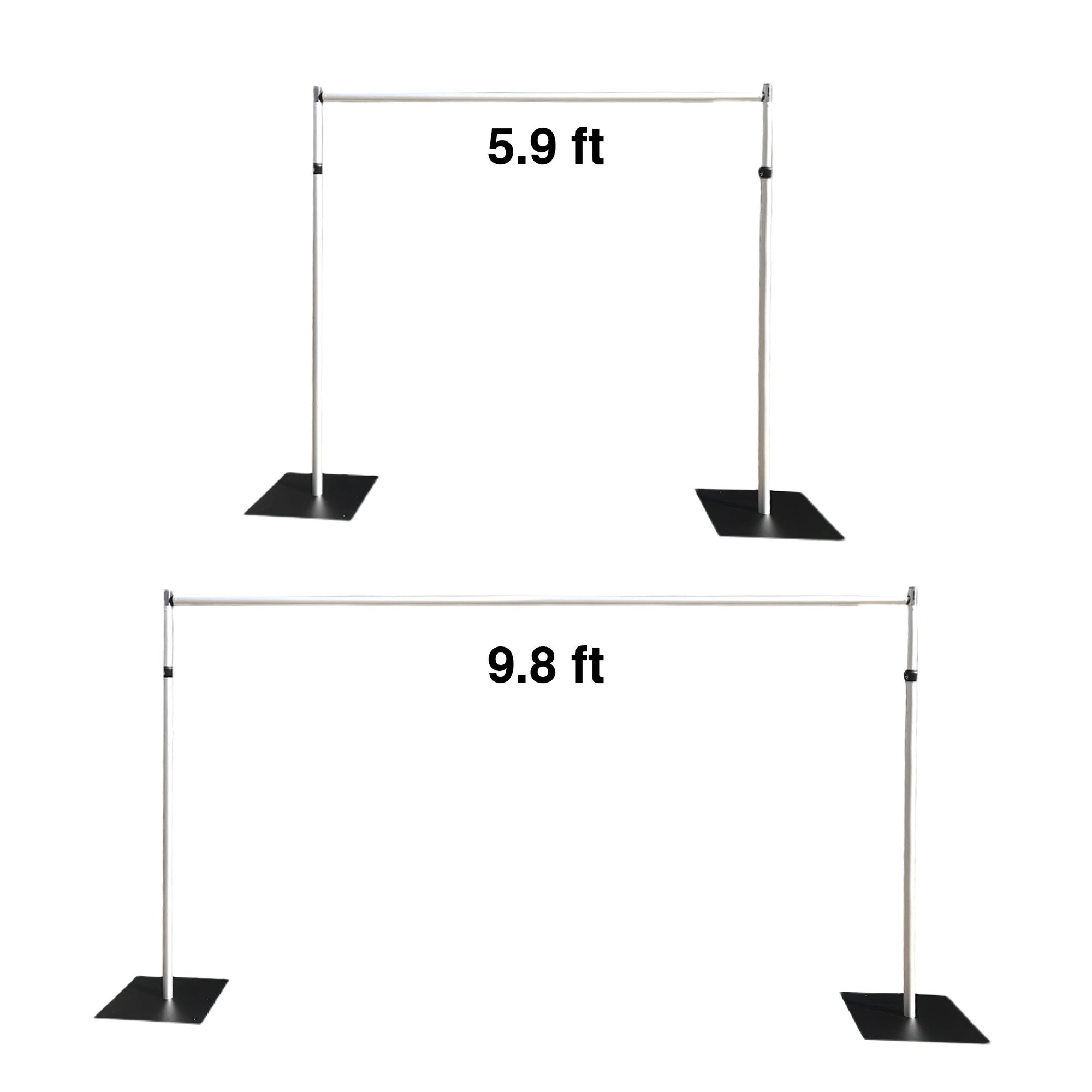 ValarFlowers 6ft-10ft Adjustable Aluminum Alloy Tubular Decor Arch Sta