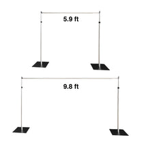 ValarFlowers 6ft-10ft Adjustable Aluminum Alloy Tubular Decor Arch Sta